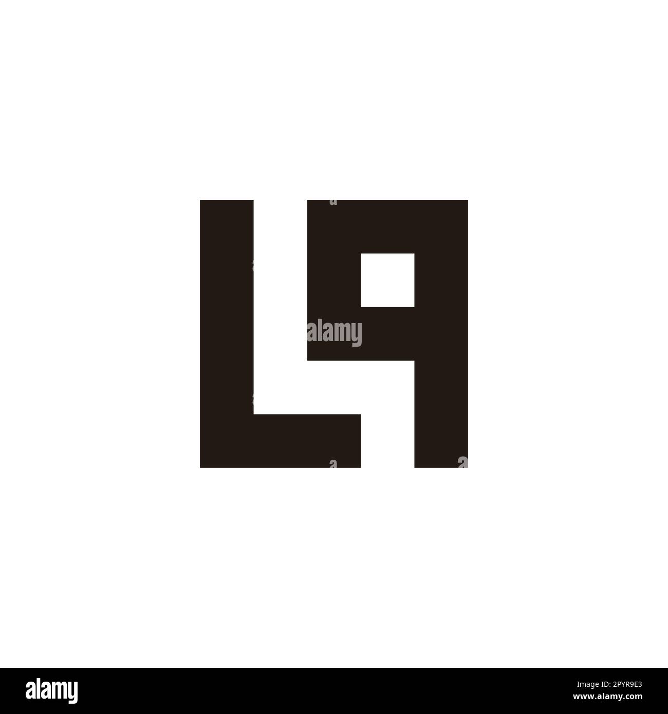 Letter L and q square geometric symbol simple logo vector Stock Vector ...
