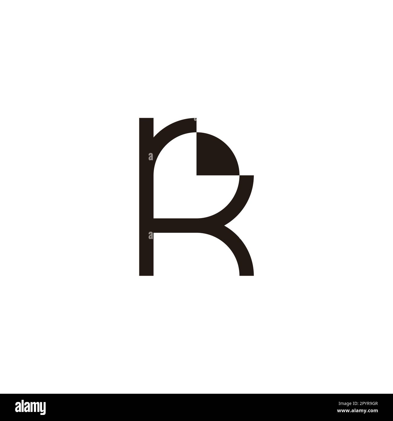 Letter R diamond geometric symbol simple logo vector Stock Vector Image ...