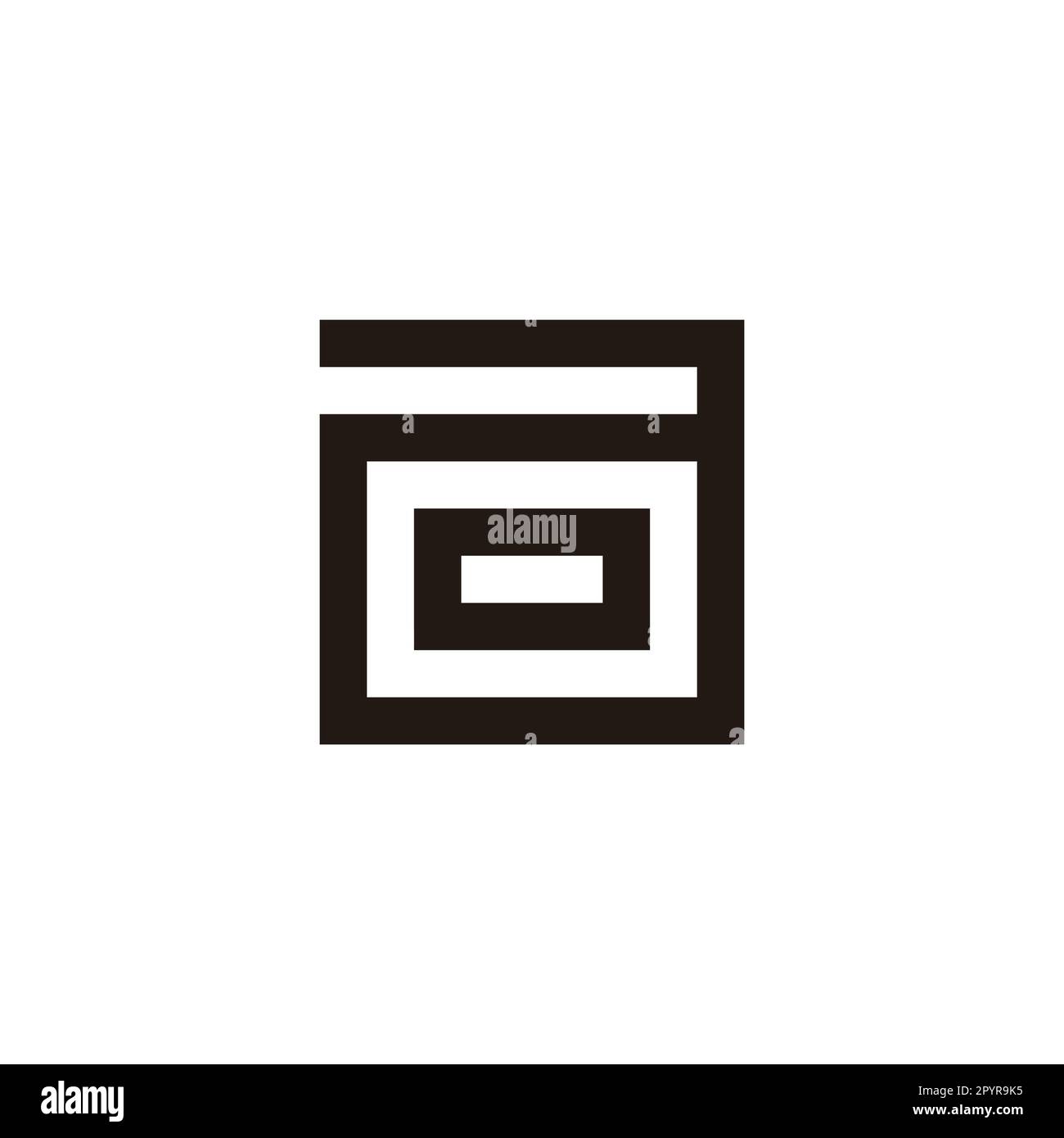 Letter box symbol Stock Vector Images - Alamy