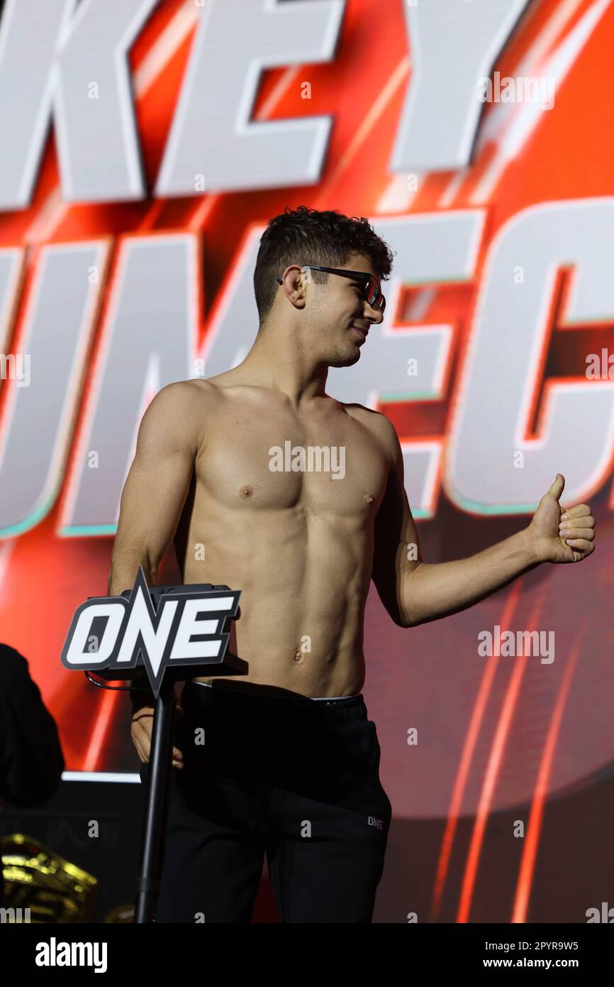 DENVER, COLORADO - MAY 4: Mikey Musumeci weighs in at the ONE ...