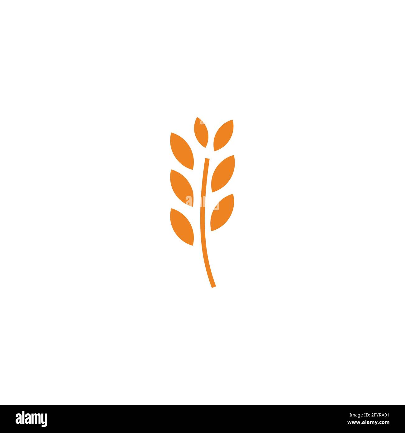 Wheat, plant geometric symbol simple logo vector Stock Vector Image ...