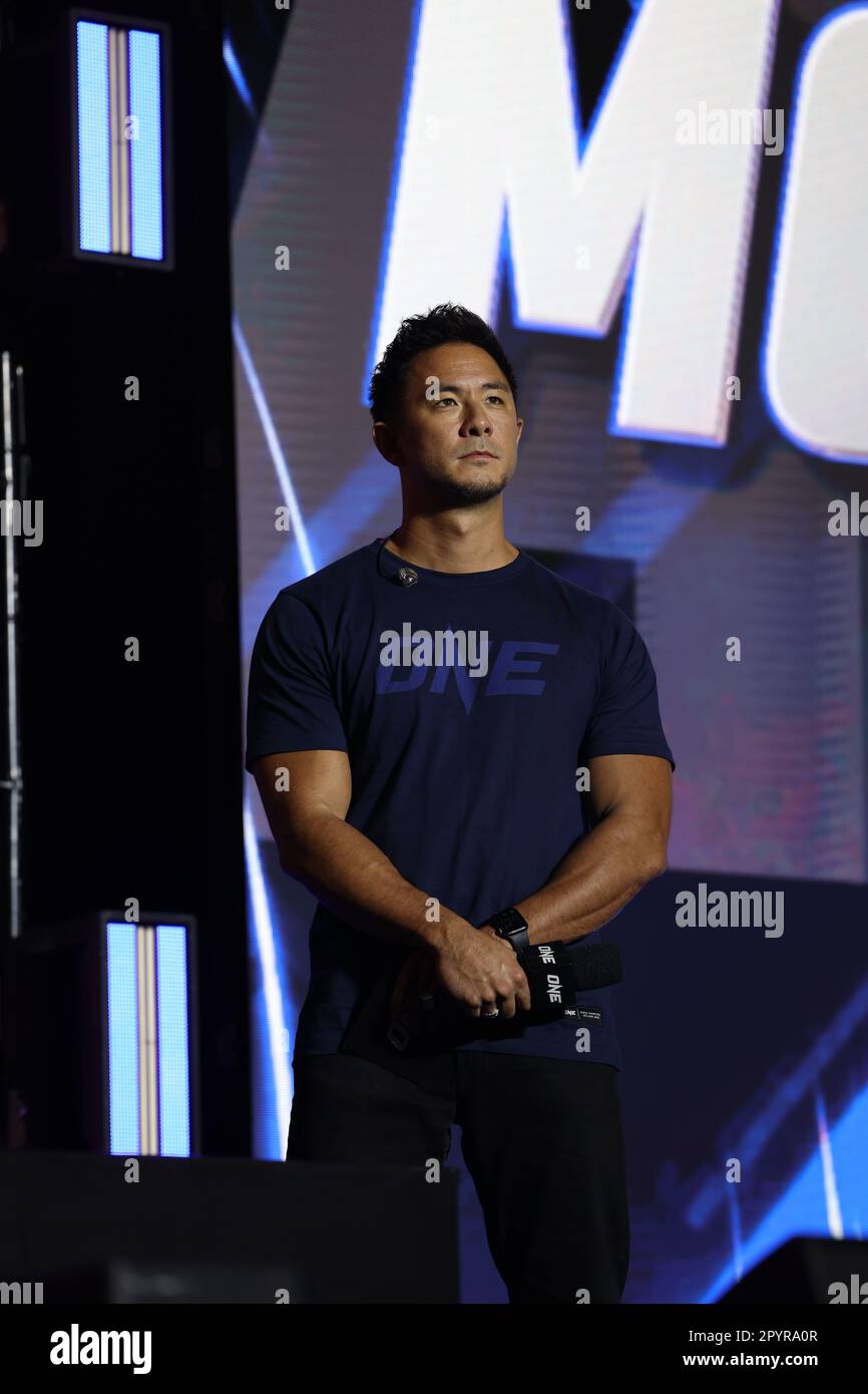 DENVER, COLORADO - MAY 4: Dom Lay awaits fighters at the ONE ...