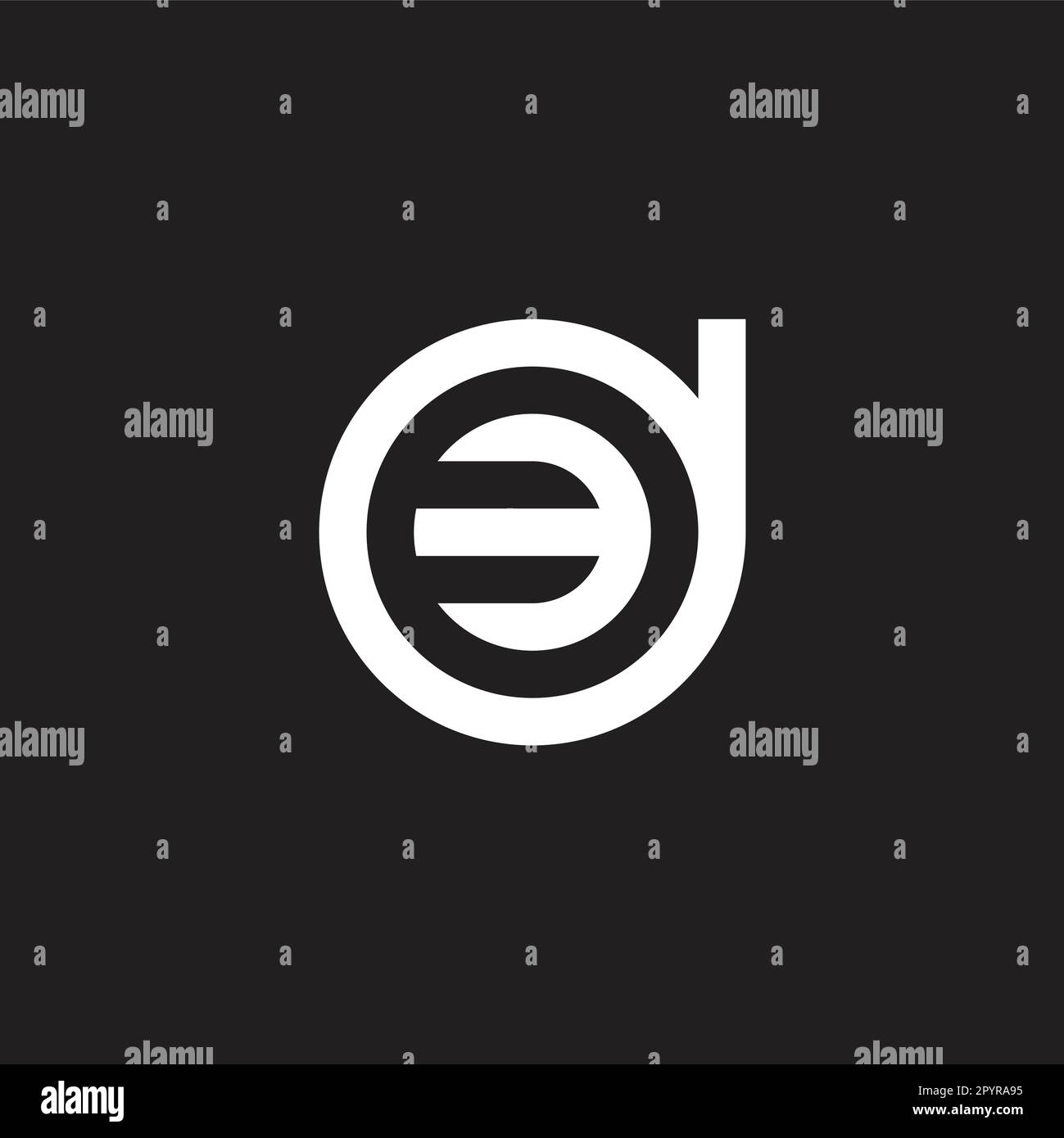 Letter d 3 circle geometric symbol simple logo vector Stock Vector ...
