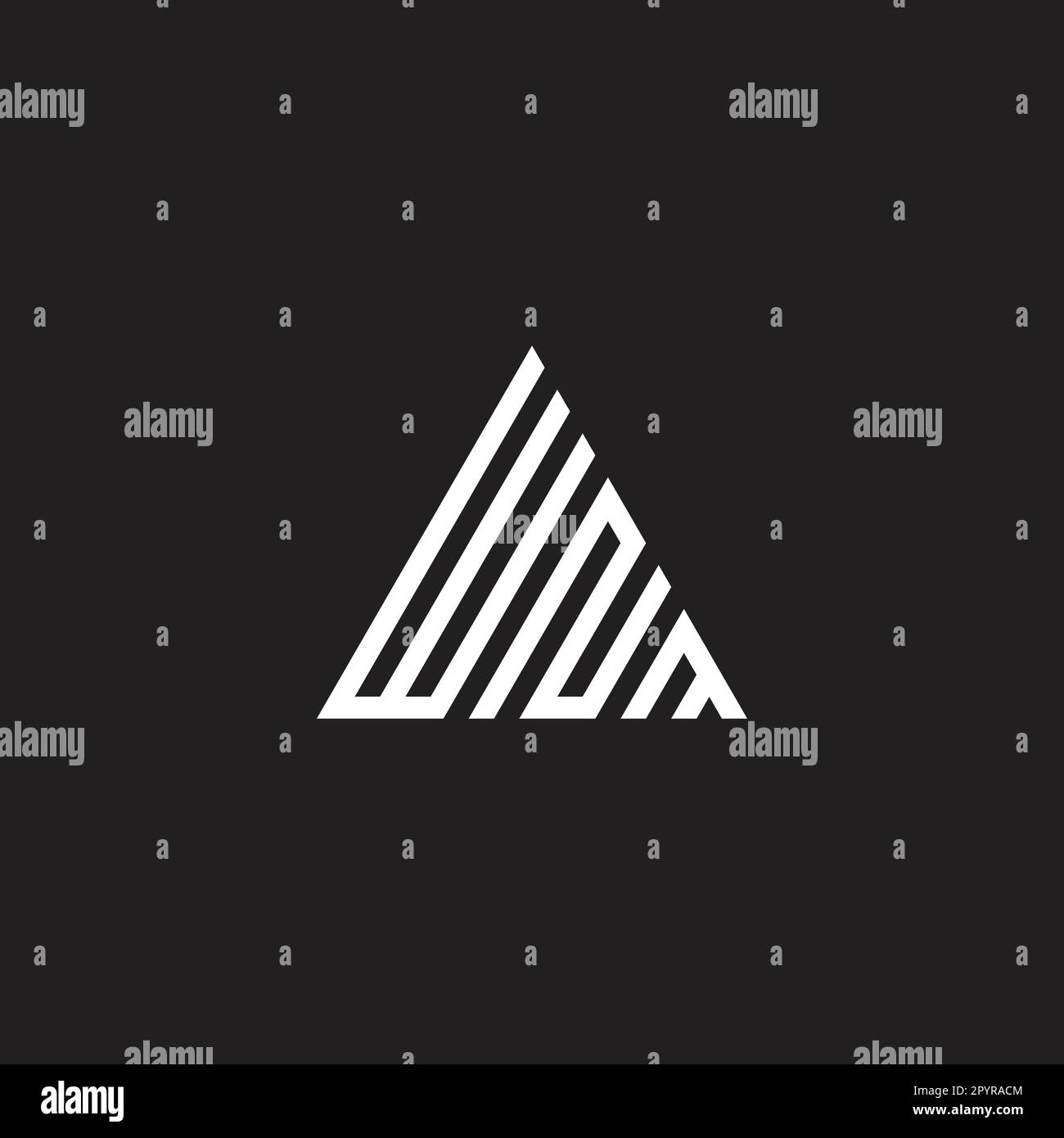 Letter W, N and m triangle geometric symbol simple logo vector Stock Vector Image & Art - Alamy