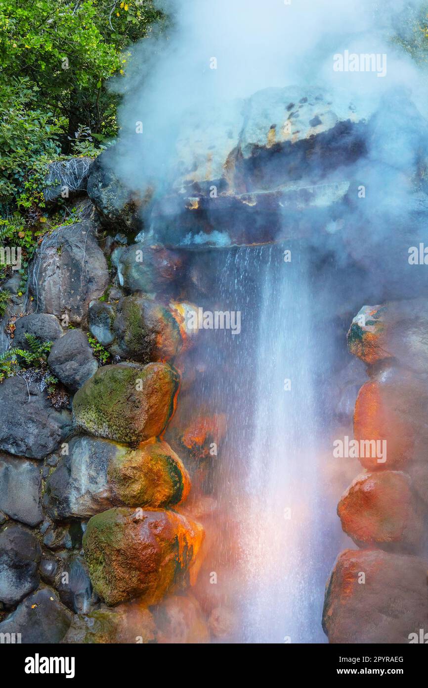 Beppu, Japan - Nov 25 2022: Tatsumaki Jigoku hot spring in Beppu, Oita ...