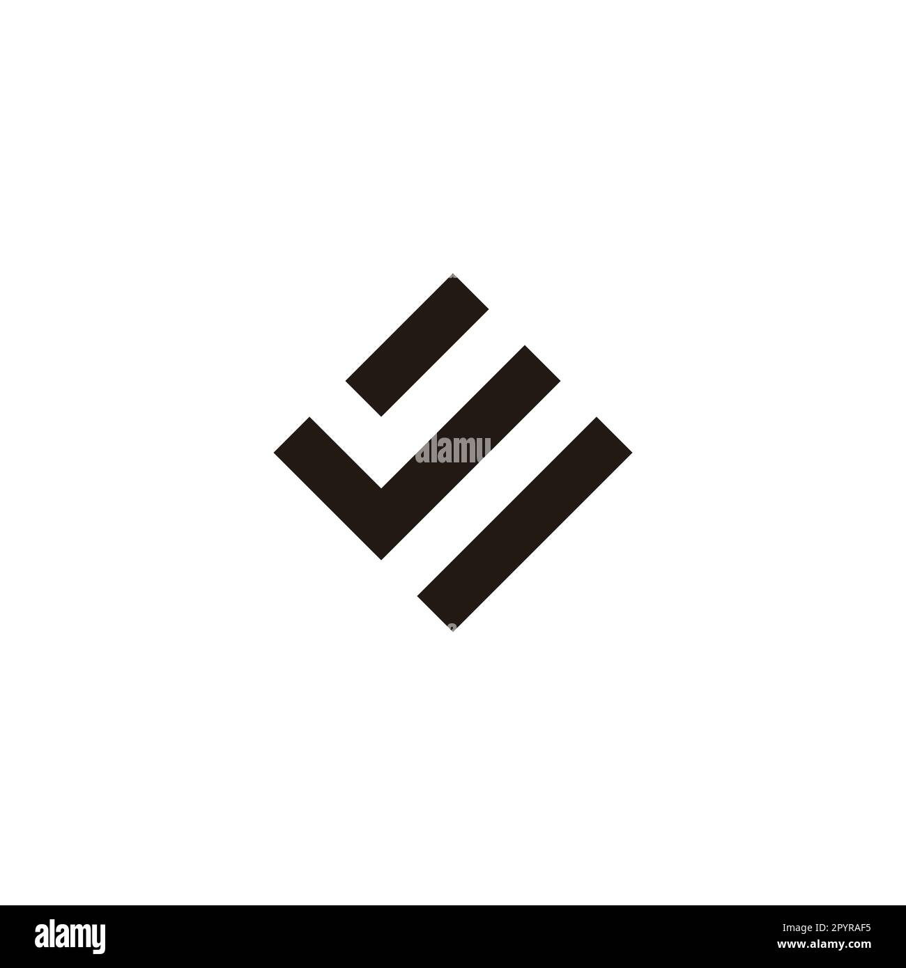 Letter vE Ev v E geometric symbol simple logo vector Stock Vector Image ...