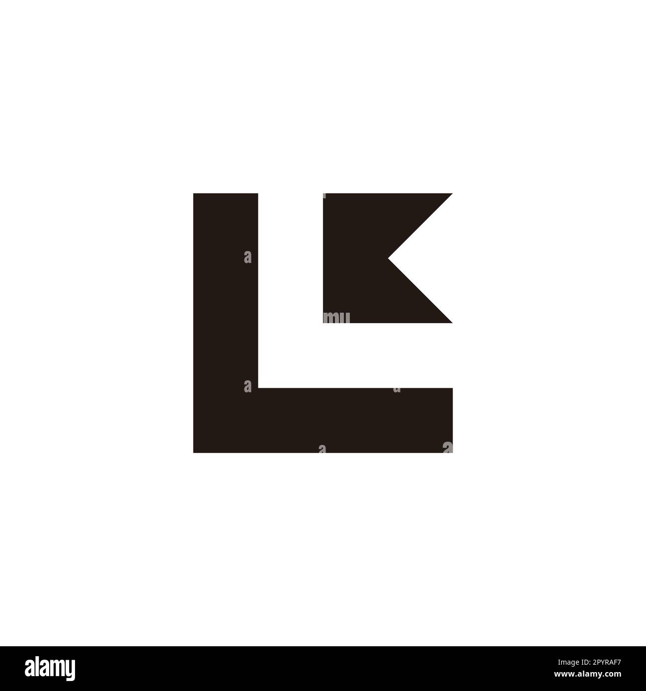 Letter Lk Geometric Symbol Simple Logo Vector Stock Vector Image And Art