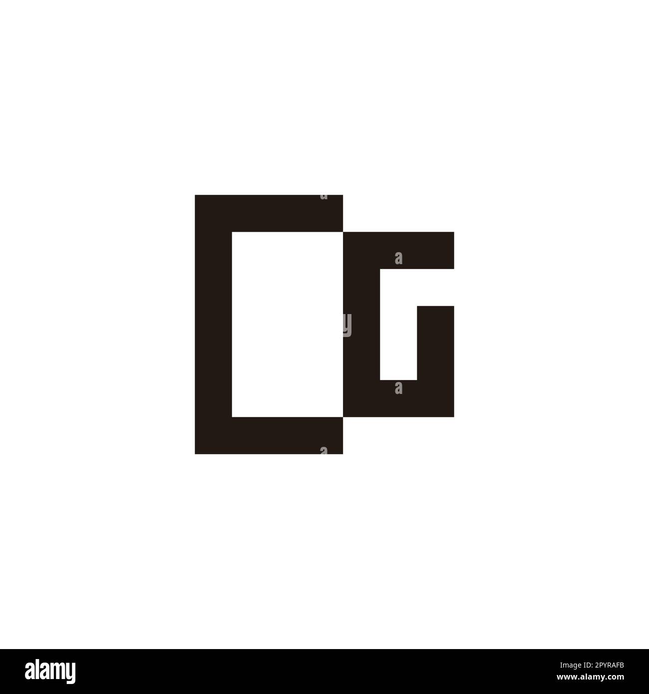 Letter CG square geometric symbol simple logo vector Stock Vector Image ...