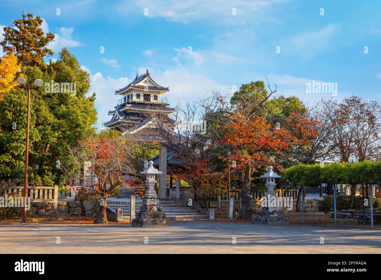 Nakatsu, Japan - Nov 26 2022: Nakatsu Castle known as one of the three ...