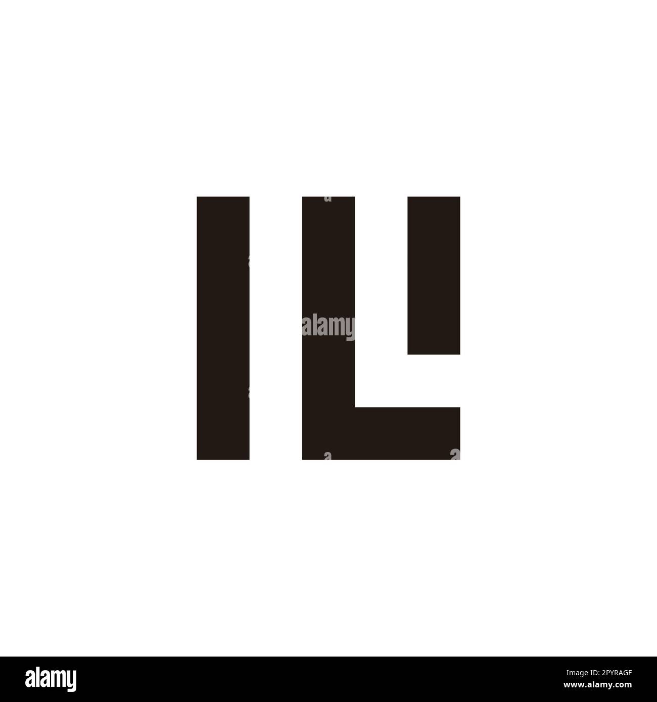 Letter L, m and w square geometric symbol simple logo vector Stock Vector Image & Art - Alamy