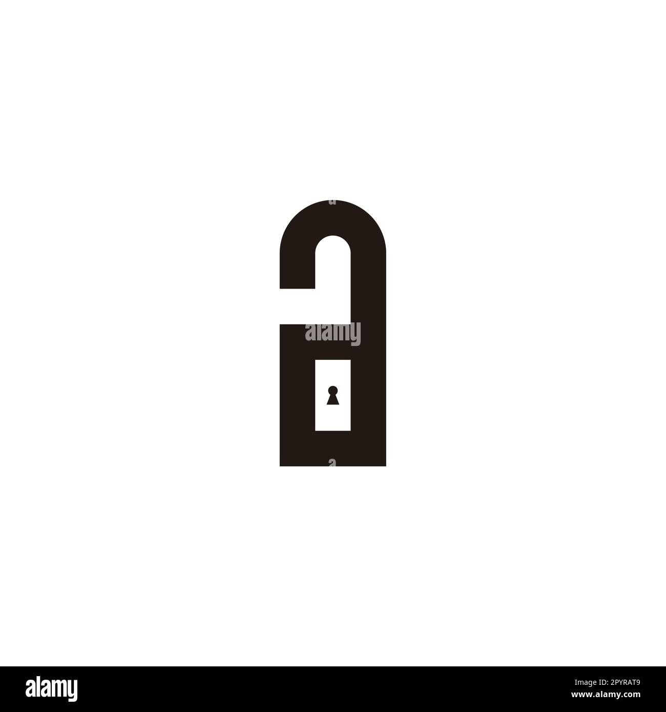 Padlock logo hi-res stock photography and images - Alamy