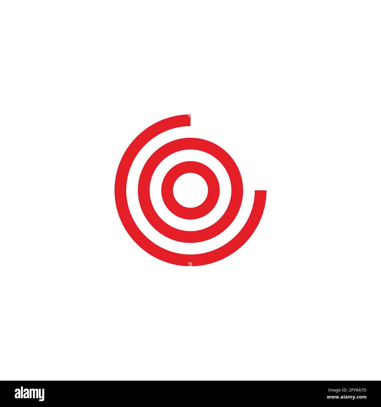 Letter G and o, o circle geometric symbol simple logo vector Stock ...