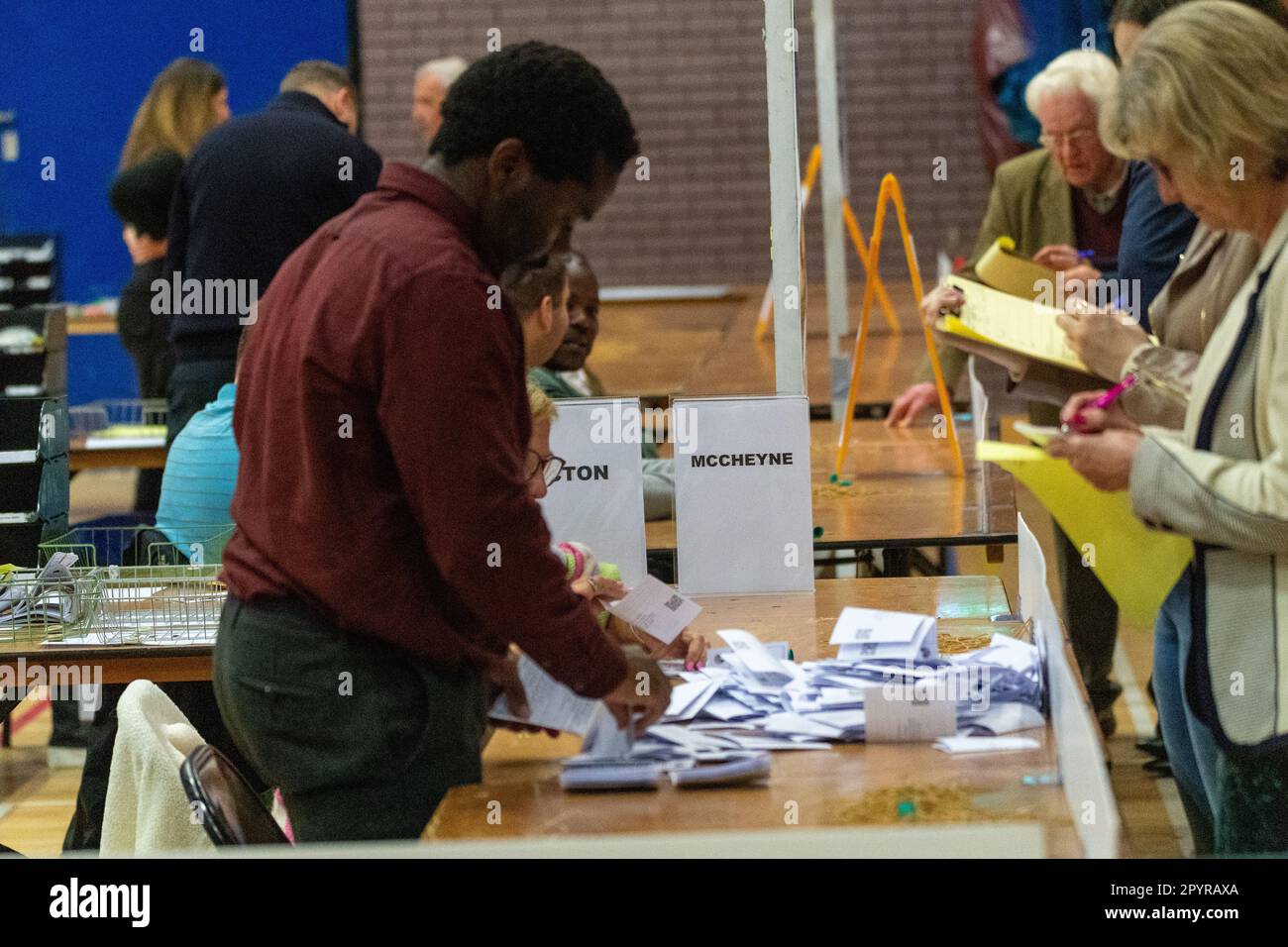 Brentwood Essex 05 May 2023 Local election count at Brentwood Essex The ...
