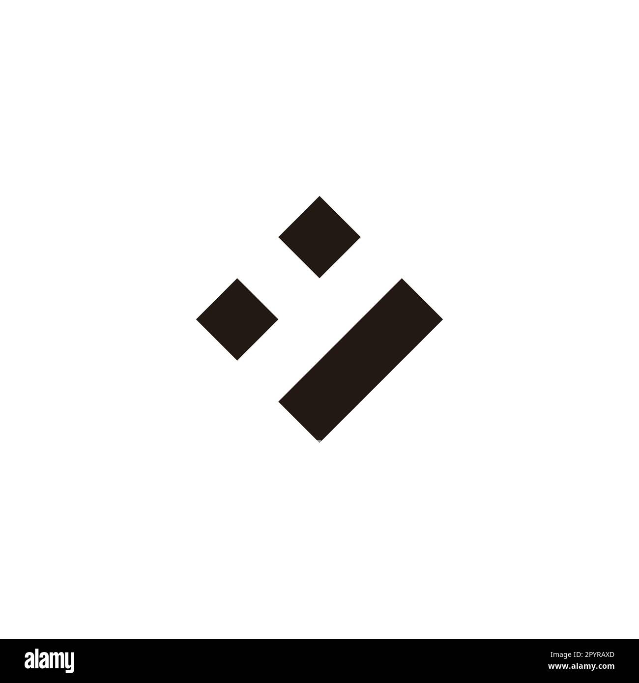 Letter y and u square geometric symbol simple logo vector Stock Vector ...