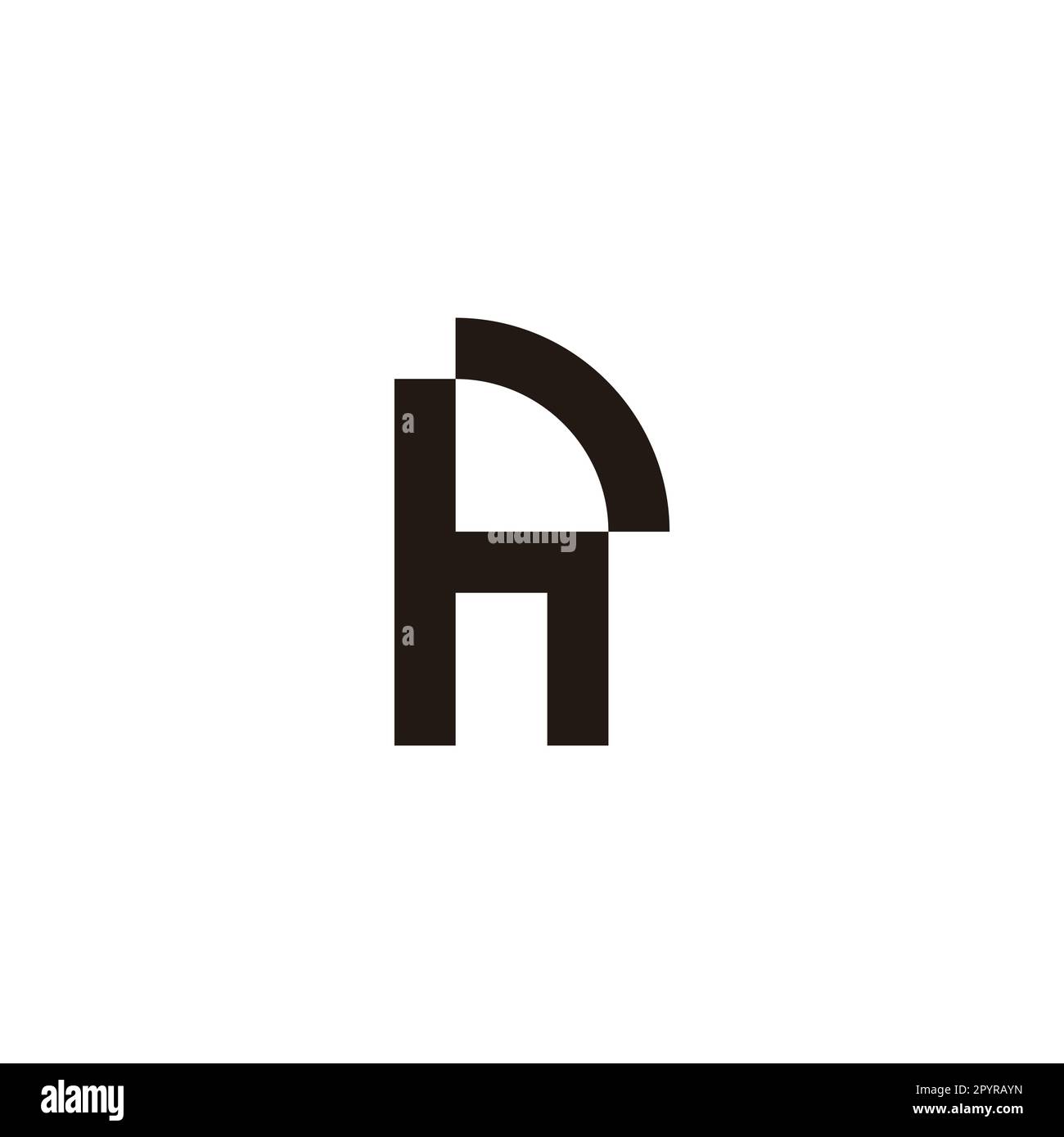 Letter h diamond geometric symbol simple logo vector Stock Vector Image ...