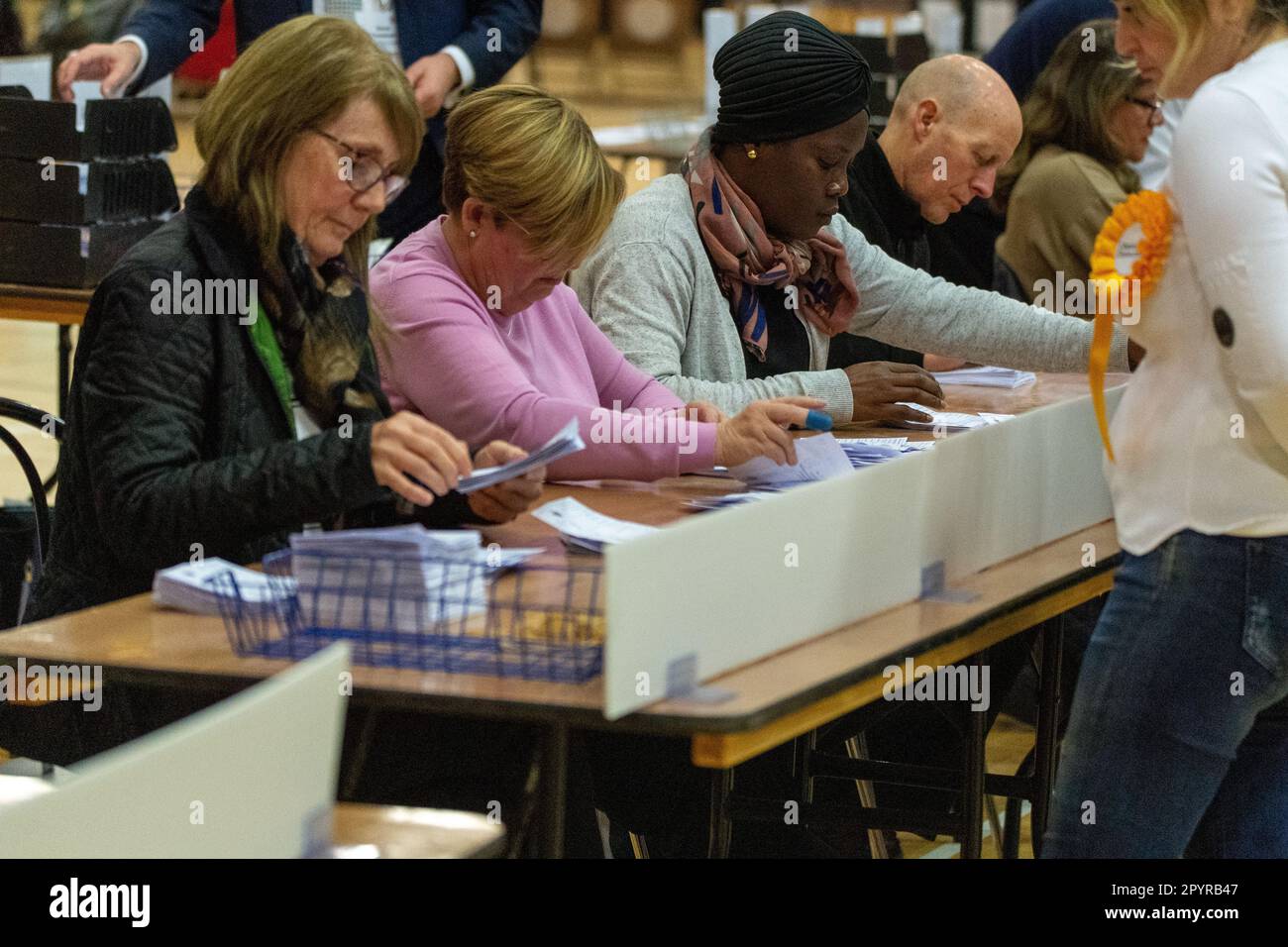 Brentwood Essex 05 May 2023 Local election count at Brentwood Essex The ...