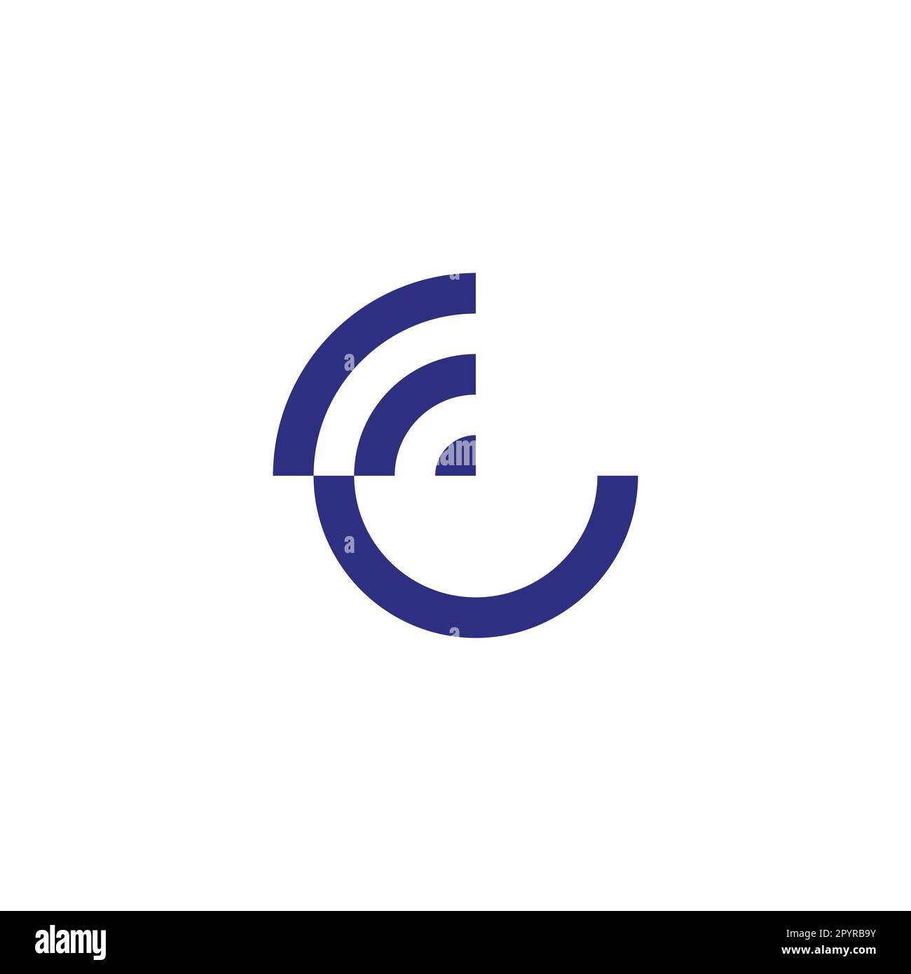 Letter G signal, unique geometric symbol simple logo vector Stock ...