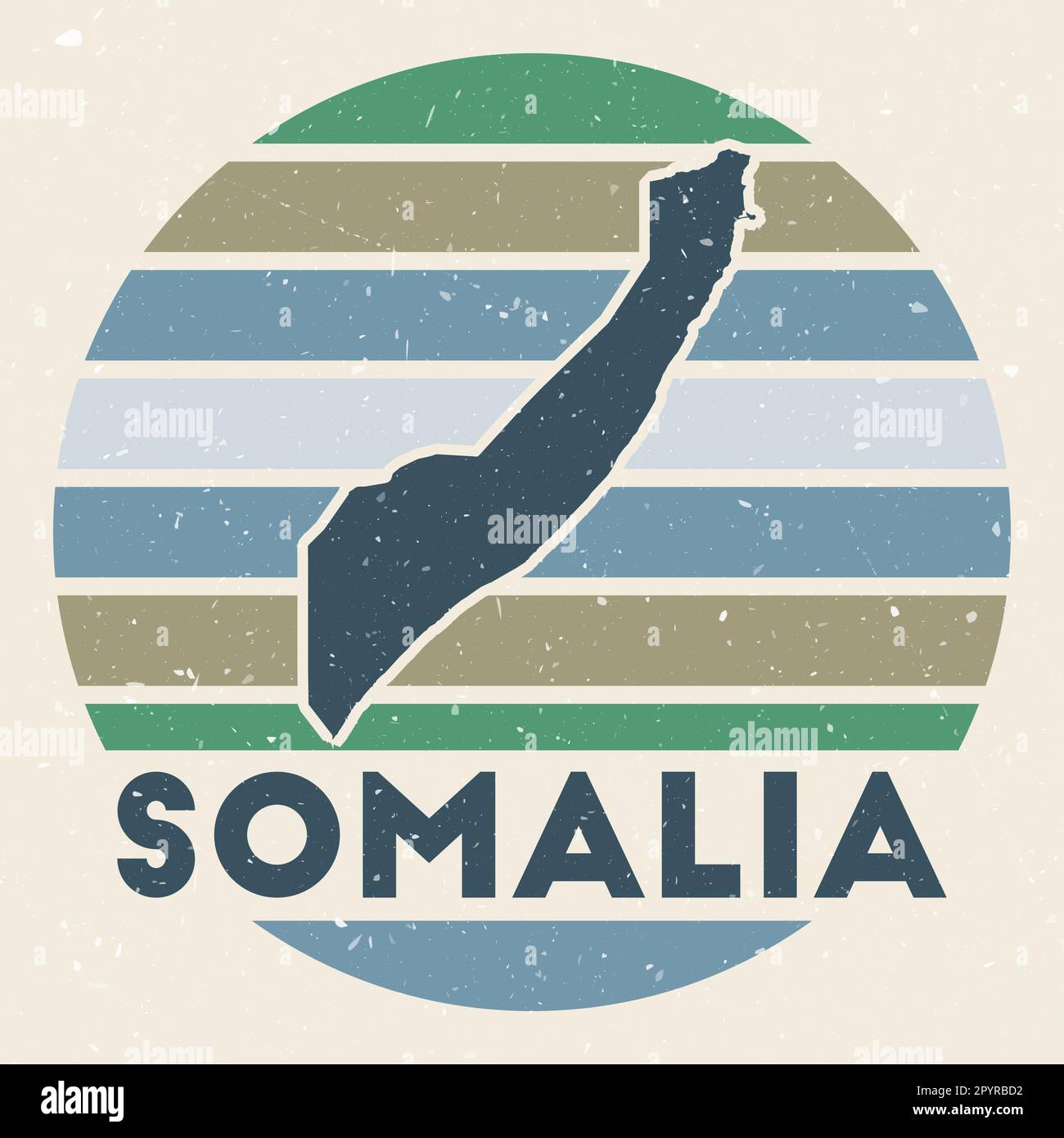Somalia logo. Sign with the map of the country and colored stripes ...