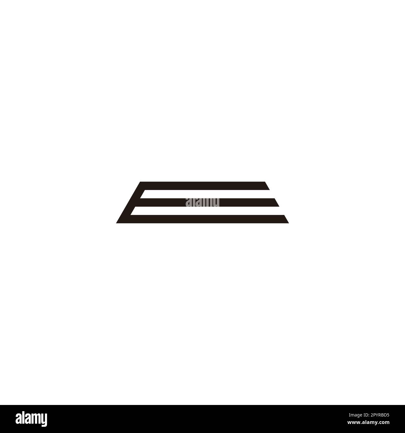 Geometric e logo hi-res stock photography and images - Alamy