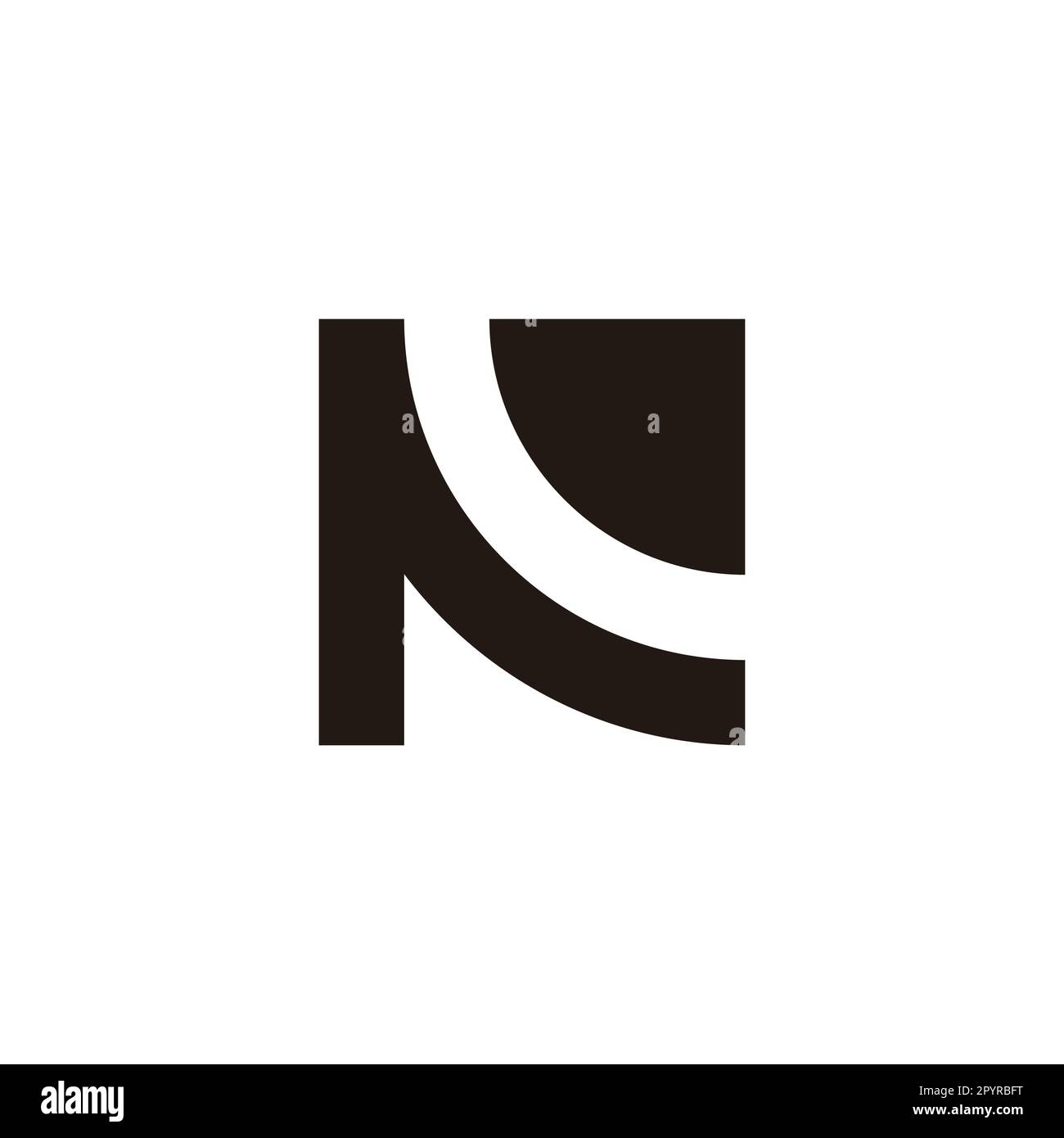 Letter N fold, unique geometric symbol simple logo vector Stock Vector Image & Art - Alamy