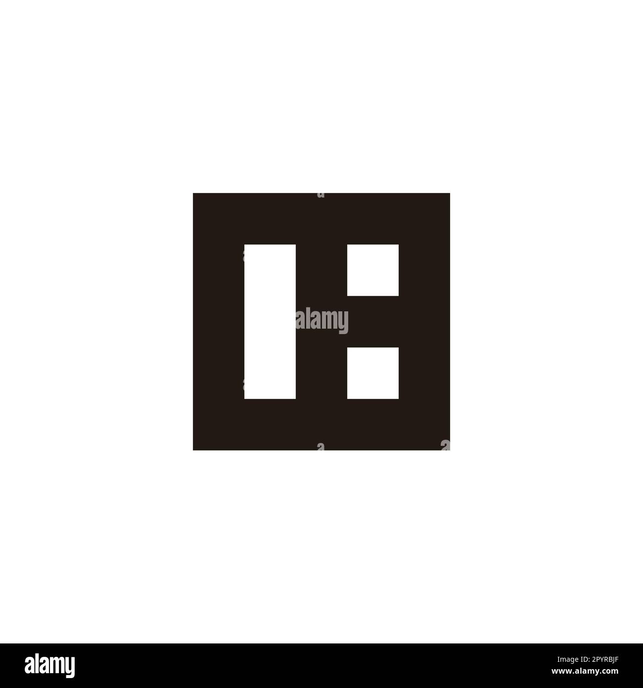 Letter B square geometric symbol simple logo vector Stock Vector Image ...