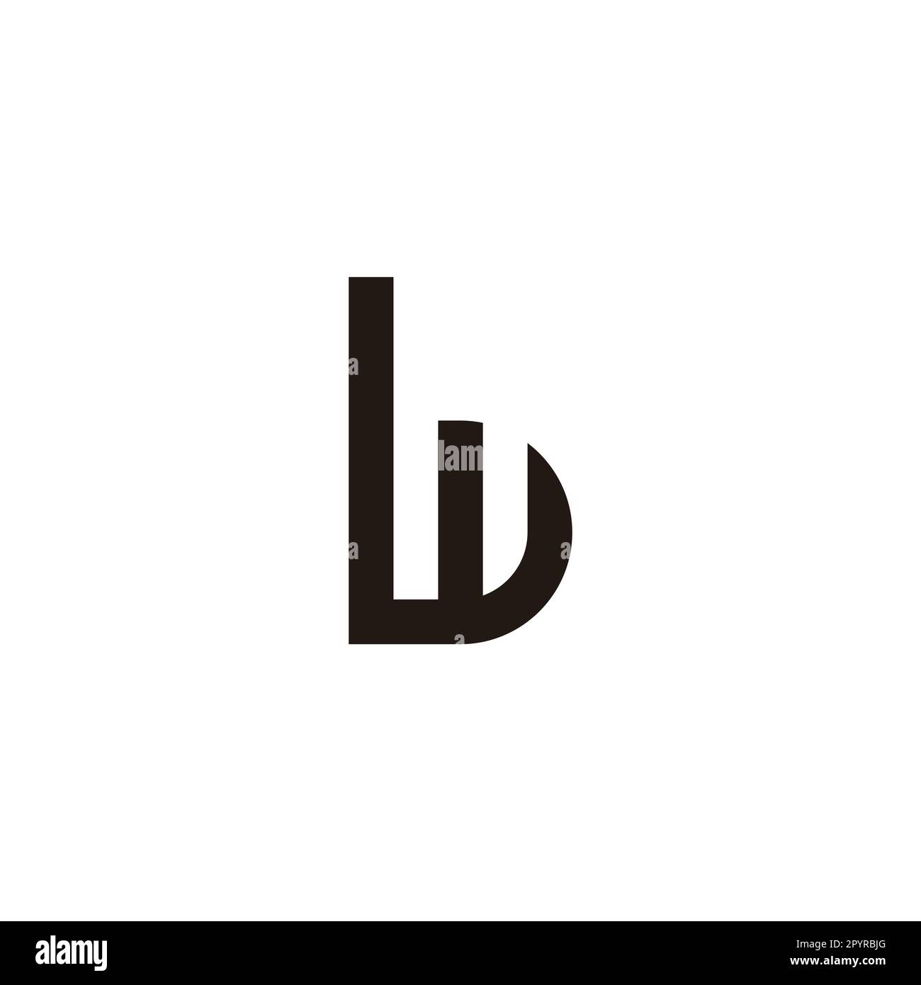 Letter wb vector vectors Cut Out Stock Images & Pictures - Alamy