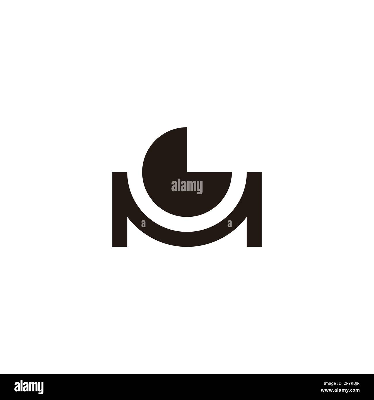 Letter M and G clock geometric symbol simple logo vector Stock Vector ...