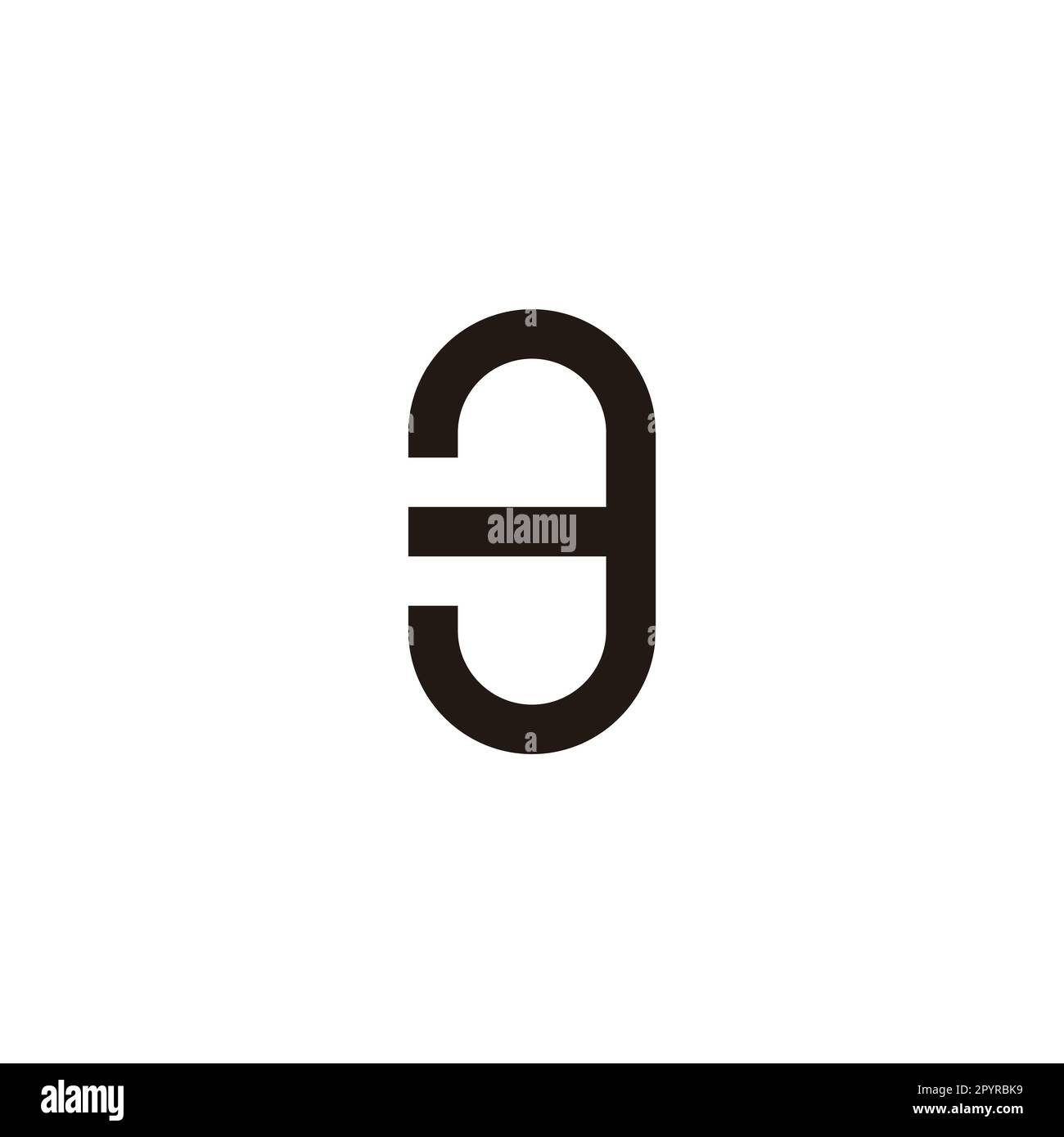 Number 3 capsule geometric symbol simple logo vector Stock Vector Image ...