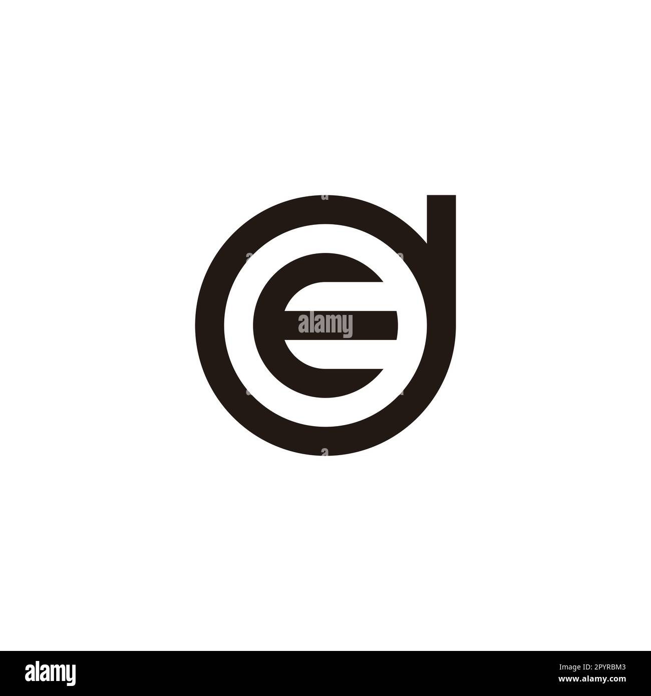 Initial in white circle Cut Out Stock Images & Pictures - Alamy