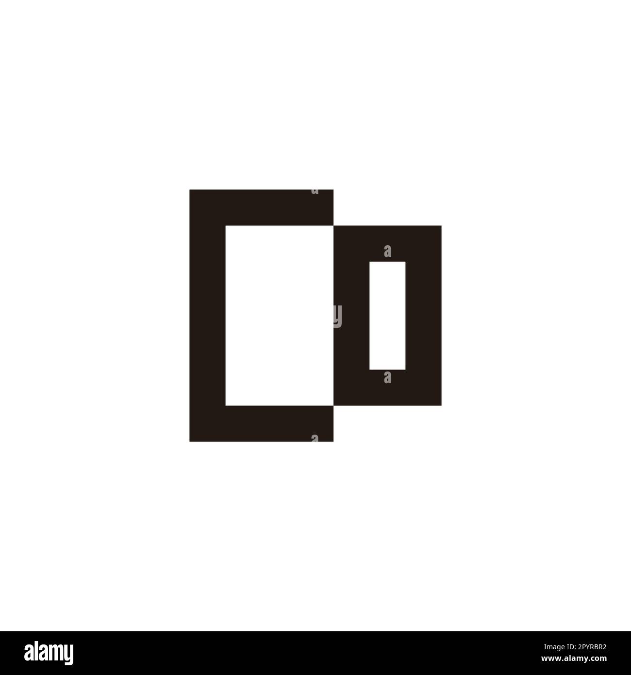 Letter Co square geometric symbol simple logo vector Stock Vector Image ...