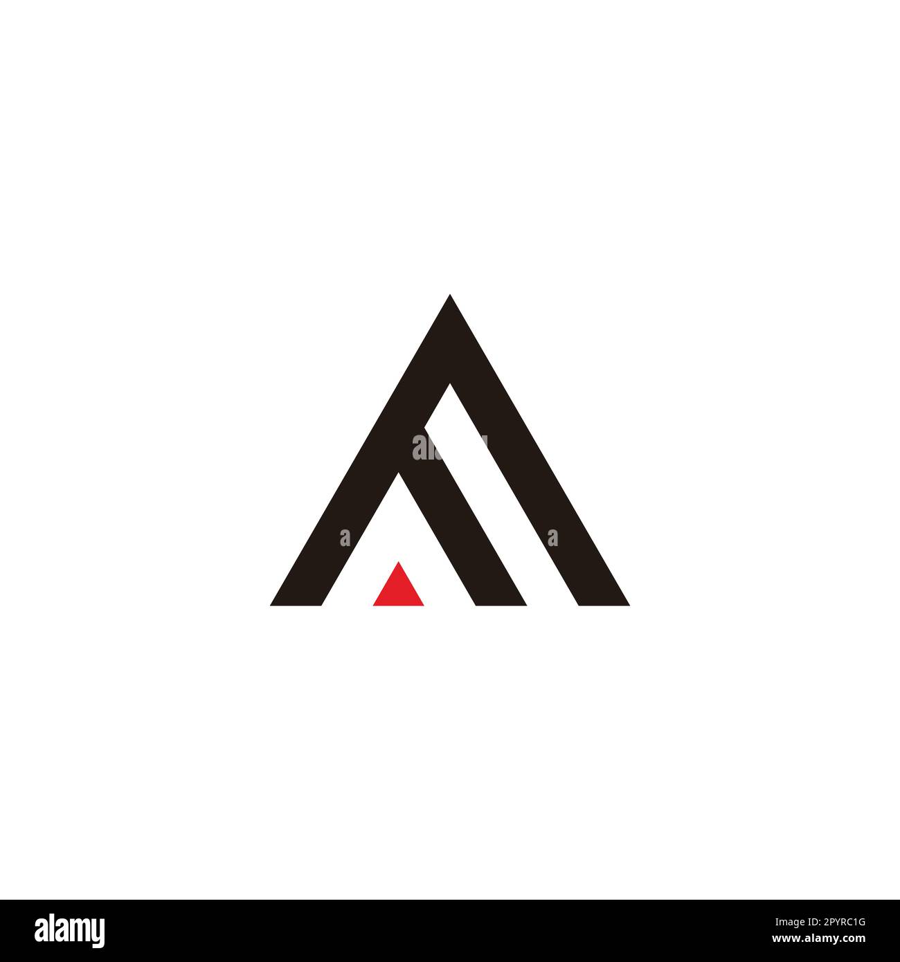 Dot triangle letter concept hi-res stock photography and images - Alamy