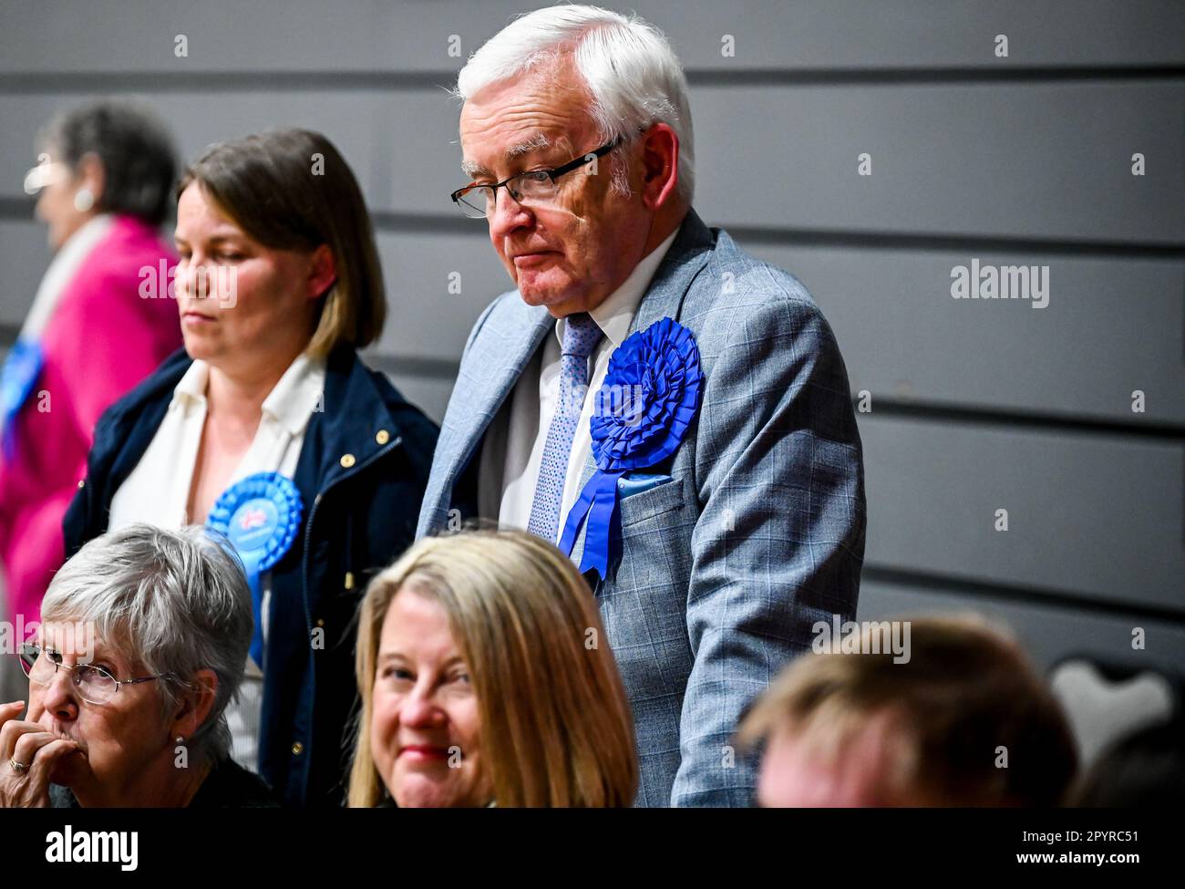 Grimsby, UK, 4th May, 2023. Cleethorpes MP Martin Vickers, during the ...
