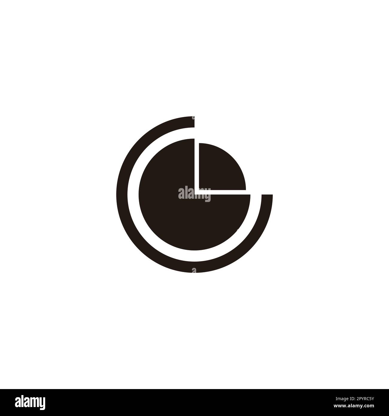 Letter G clock geometric symbol simple logo vector Stock Vector Image ...