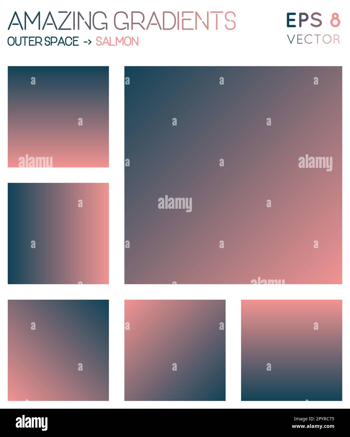 Colorful gradients in outer space, salmon color tones. Admirable ...