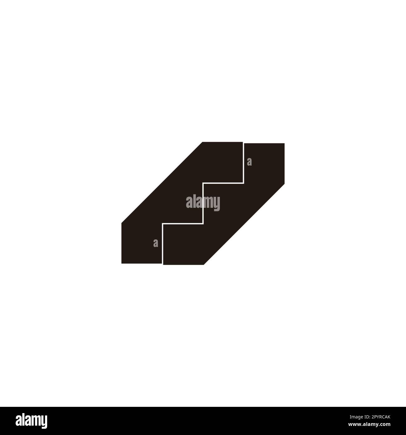 Letter M and W stairs geometric symbol simple logo vector Stock Vector ...