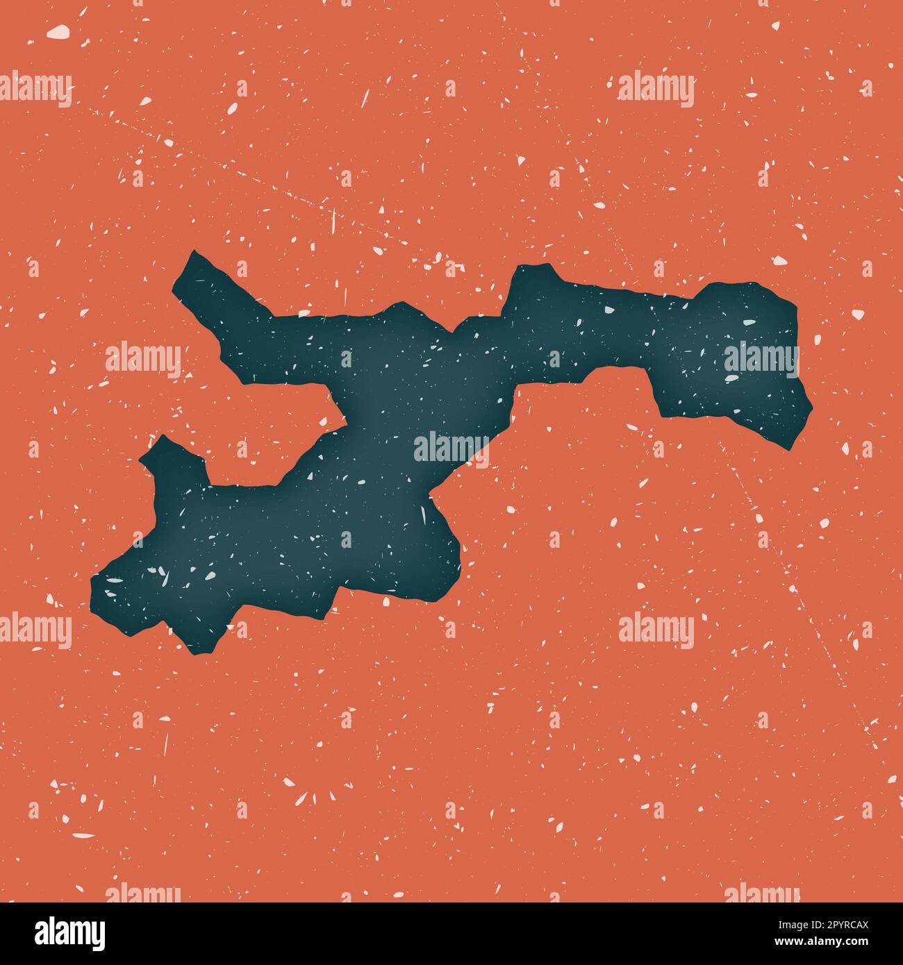 Norman Island vintage map. Grunge map with distressed texture. Norman ...
