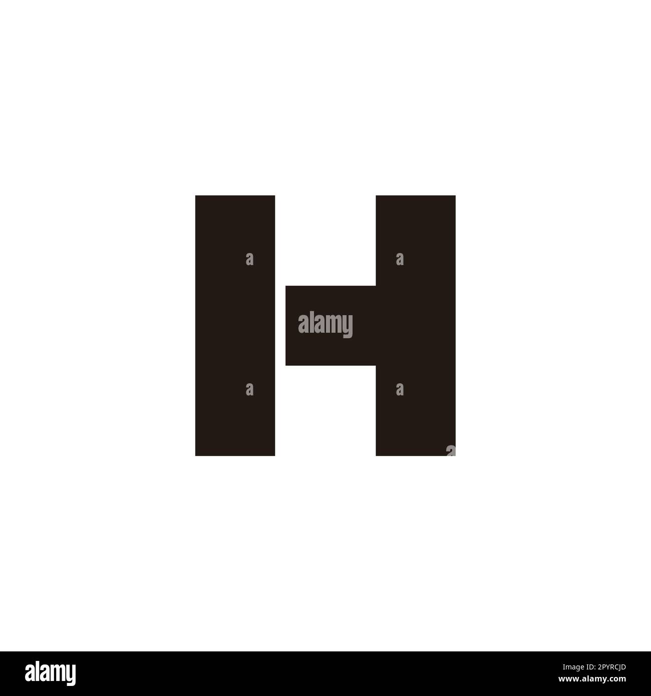 Letter H and T outline geometric symbol simple logo vector Stock Vector ...