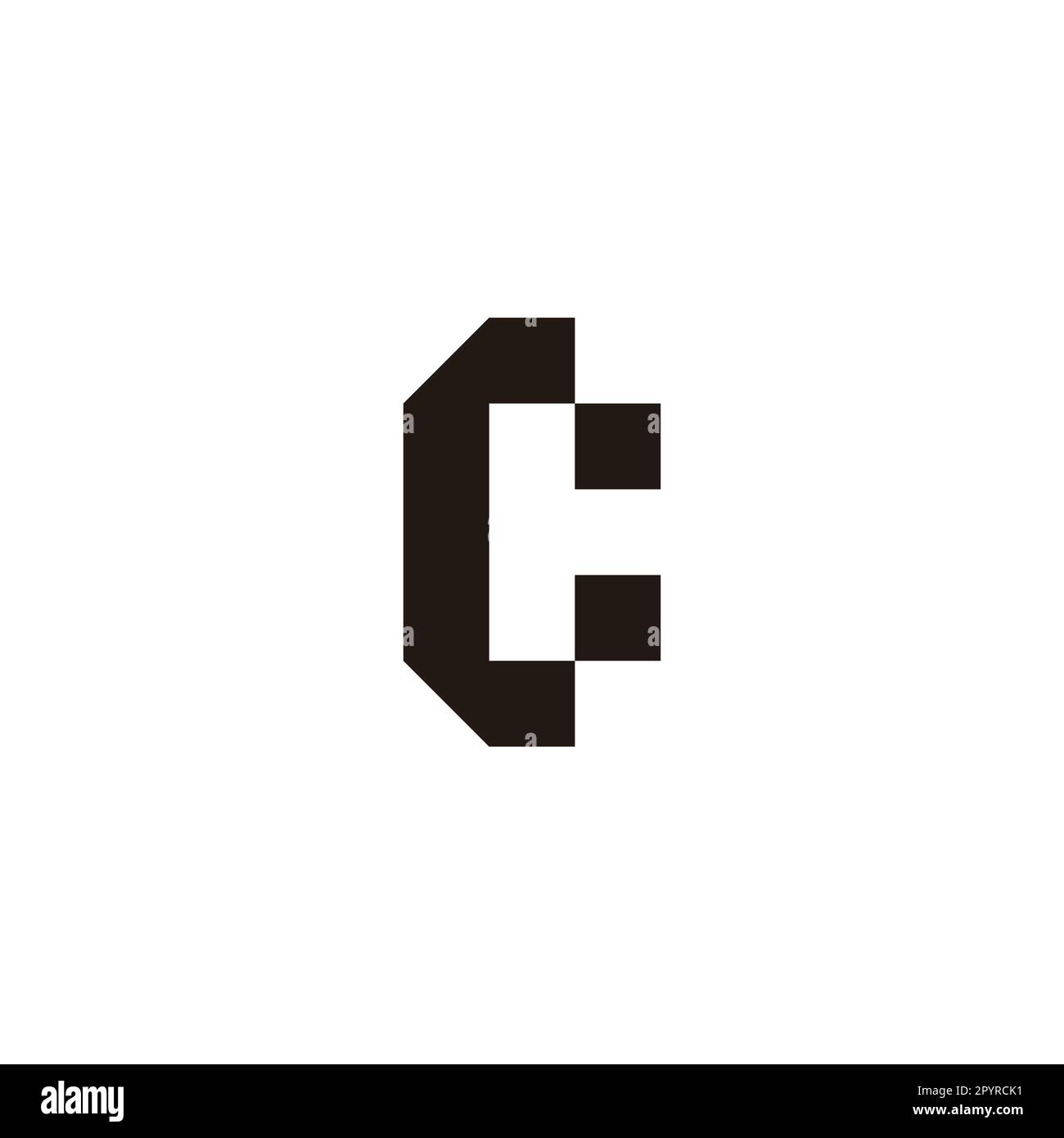 Letter C dots geometric symbol simple logo vector Stock Vector Image ...