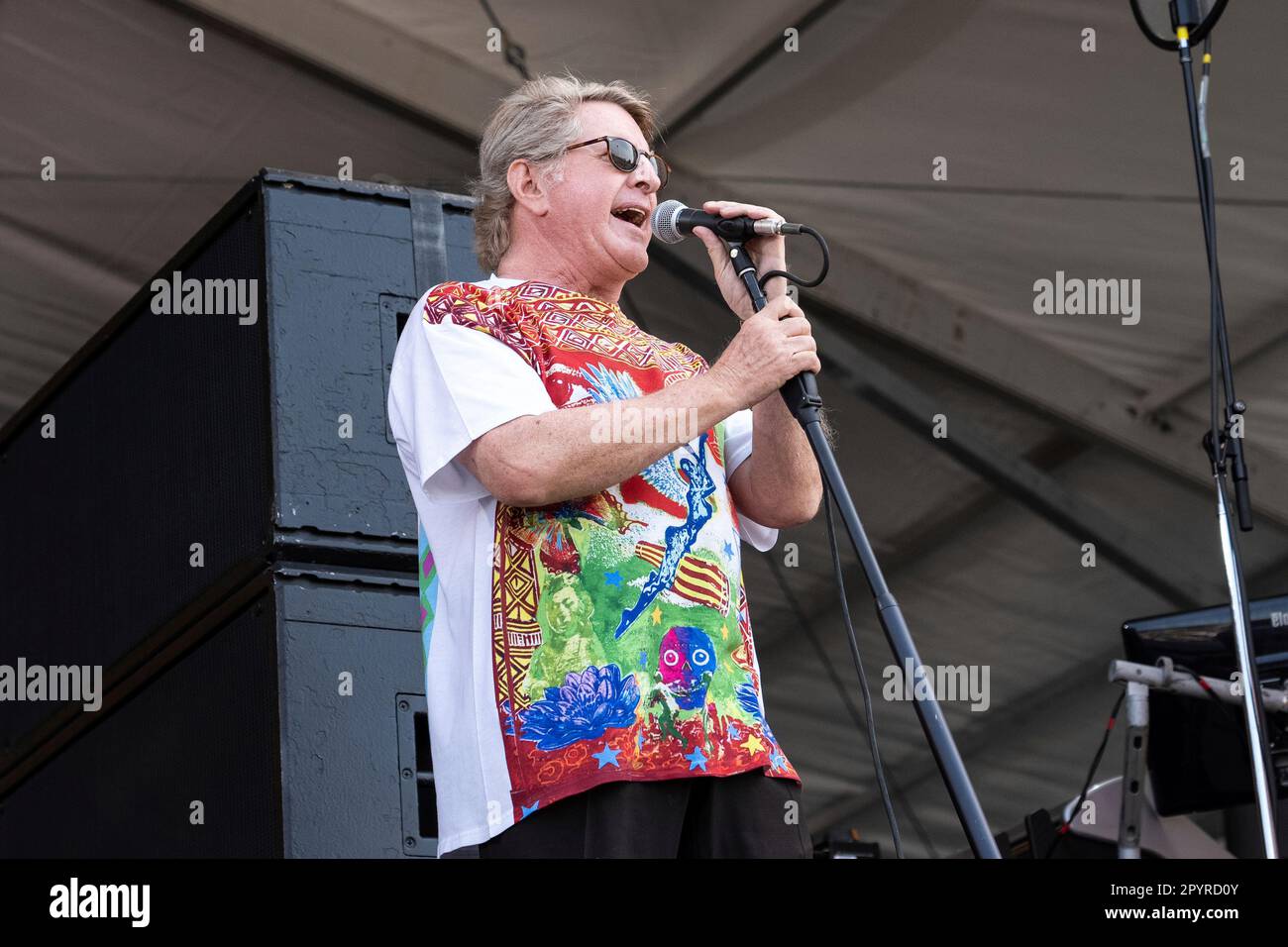 Quint Davis is seen at the 2023 New Orleans Jazz & Heritage Festival on ...