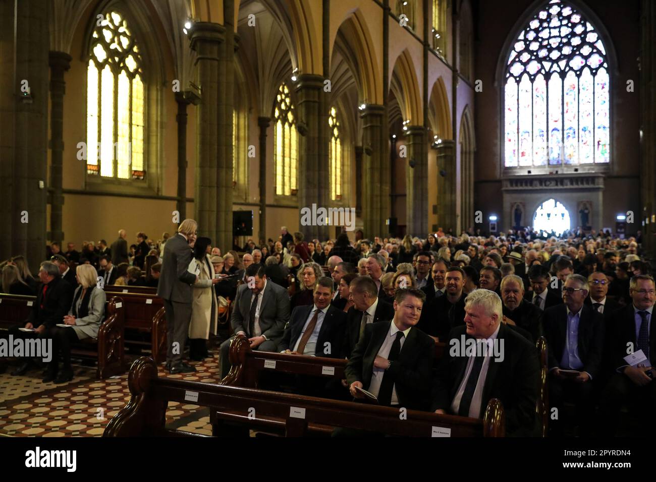A general view of St. Patrick Cathedral during the State Funeral ...