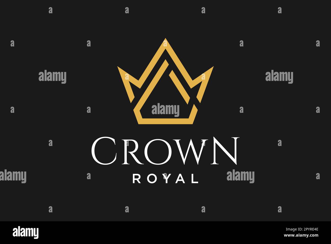 initial logo letter L with crown vector symbol illustration design ...