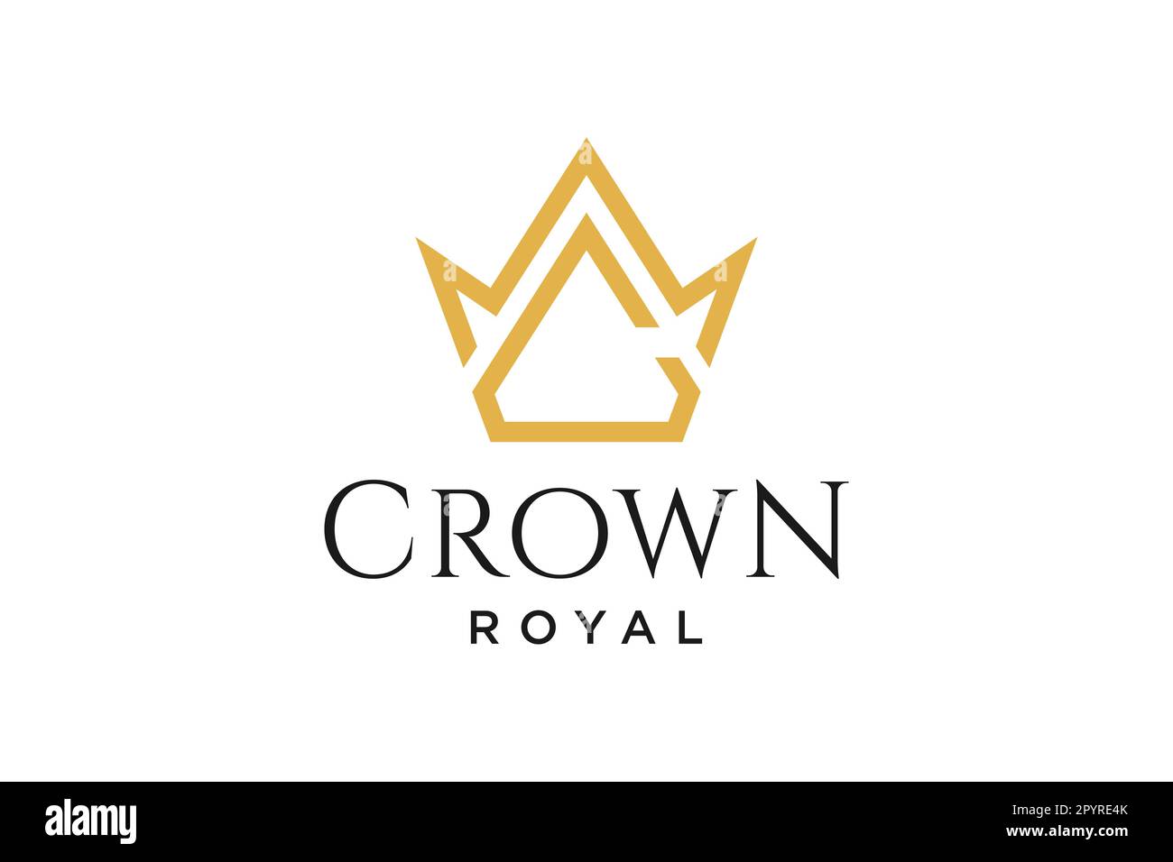 initial logo letter C with crown vector symbol illustration Stock ...