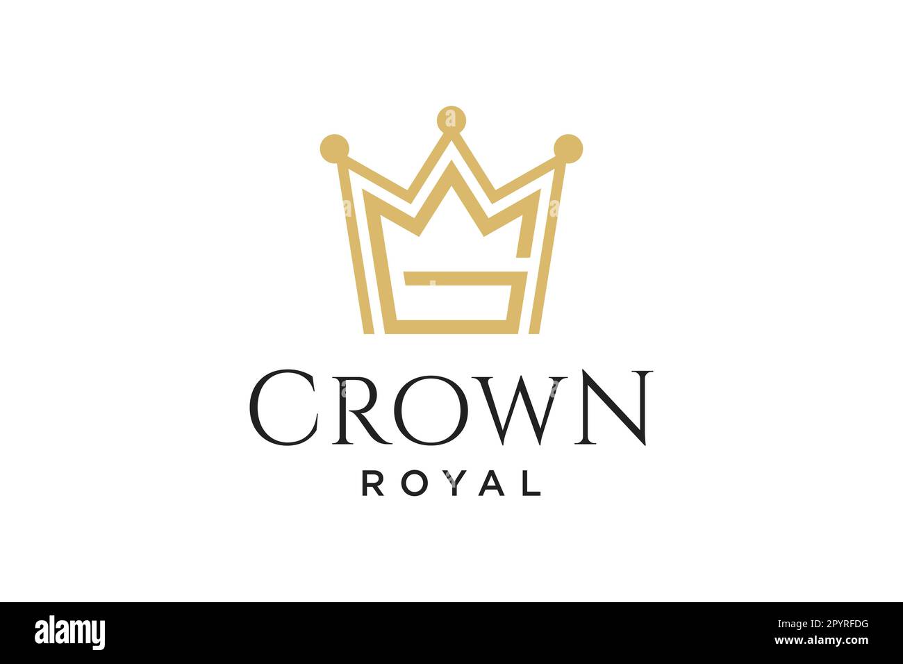 initial logo letter G with crown vector symbol illustration Stock ...