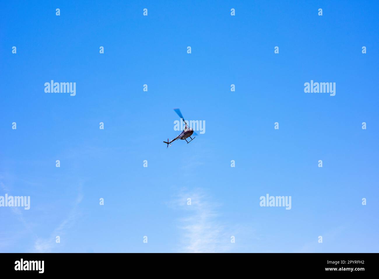 Helicopter flies above river hi-res stock photography and images - Alamy