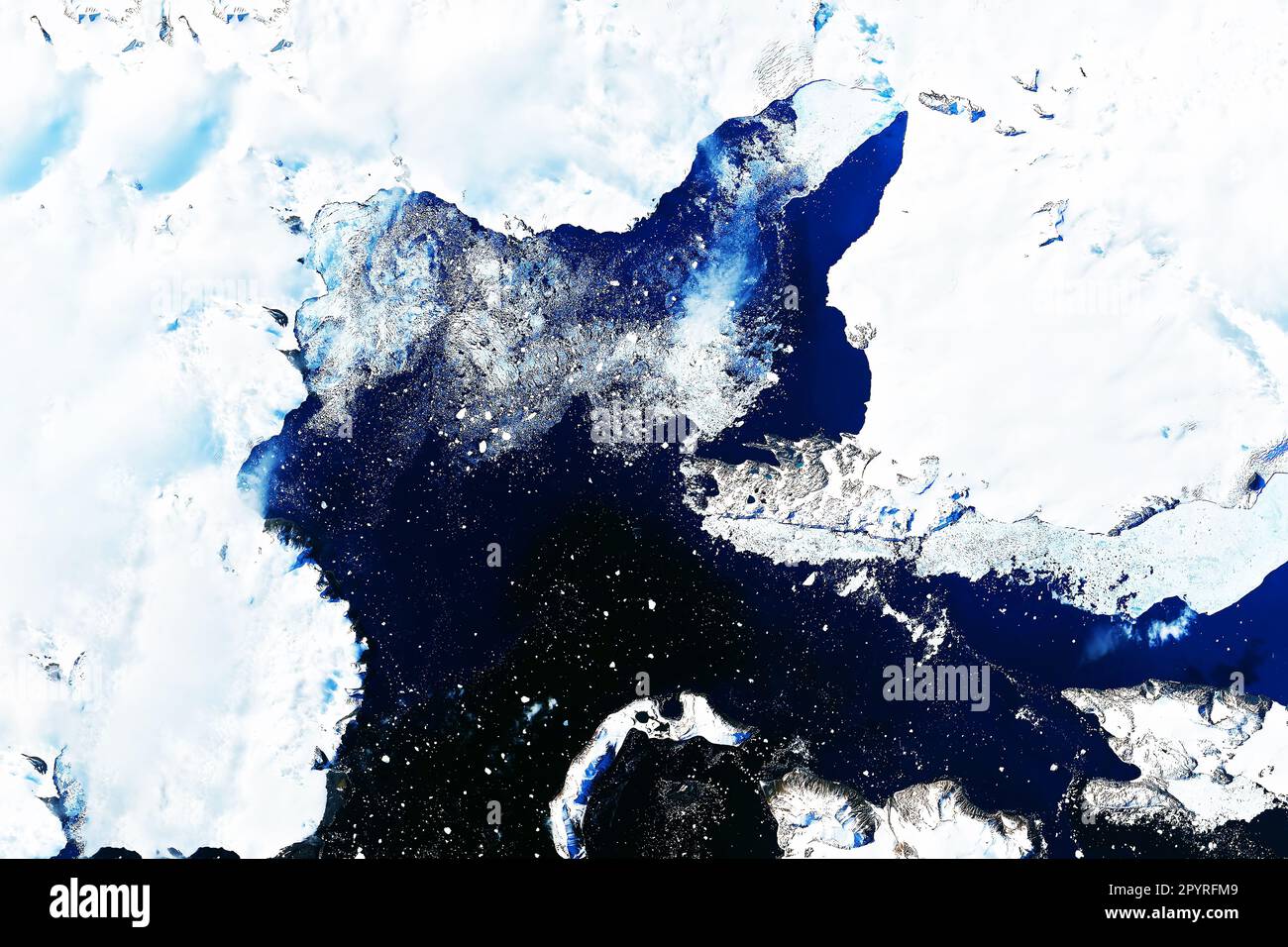 North antarctica satellite image hi-res stock photography and images ...
