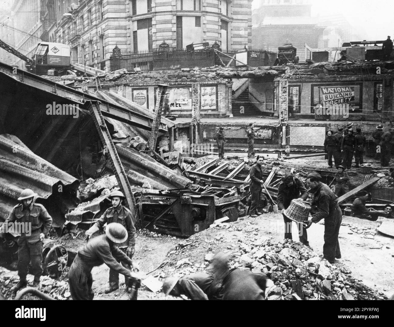 World War II bomb damage, London, UK Stock Photo - Alamy