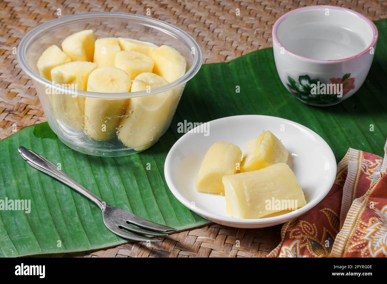 Sweet dessert Tapai or Peuyeum are traditional Asia food from Indonesia ...