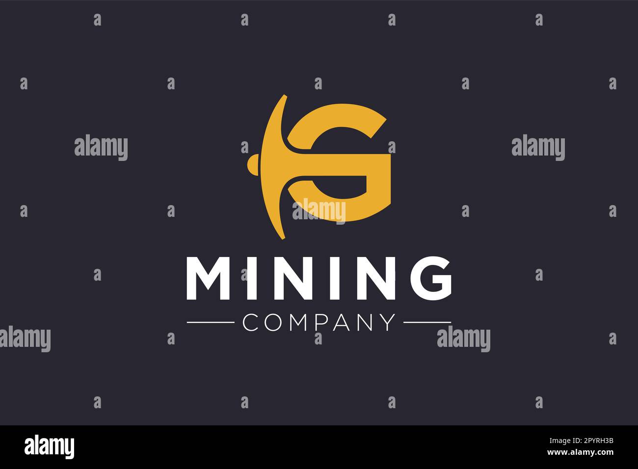 Letter G Mining logo icon design template vector Stock Vector Image ...