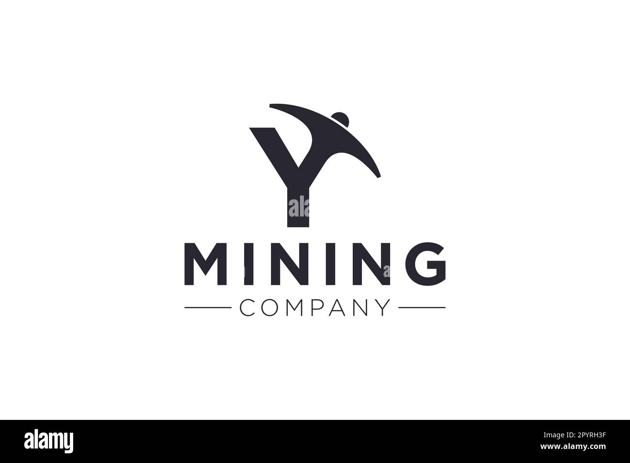 Letter Y Mining logo icon design template vector Stock Vector Image ...