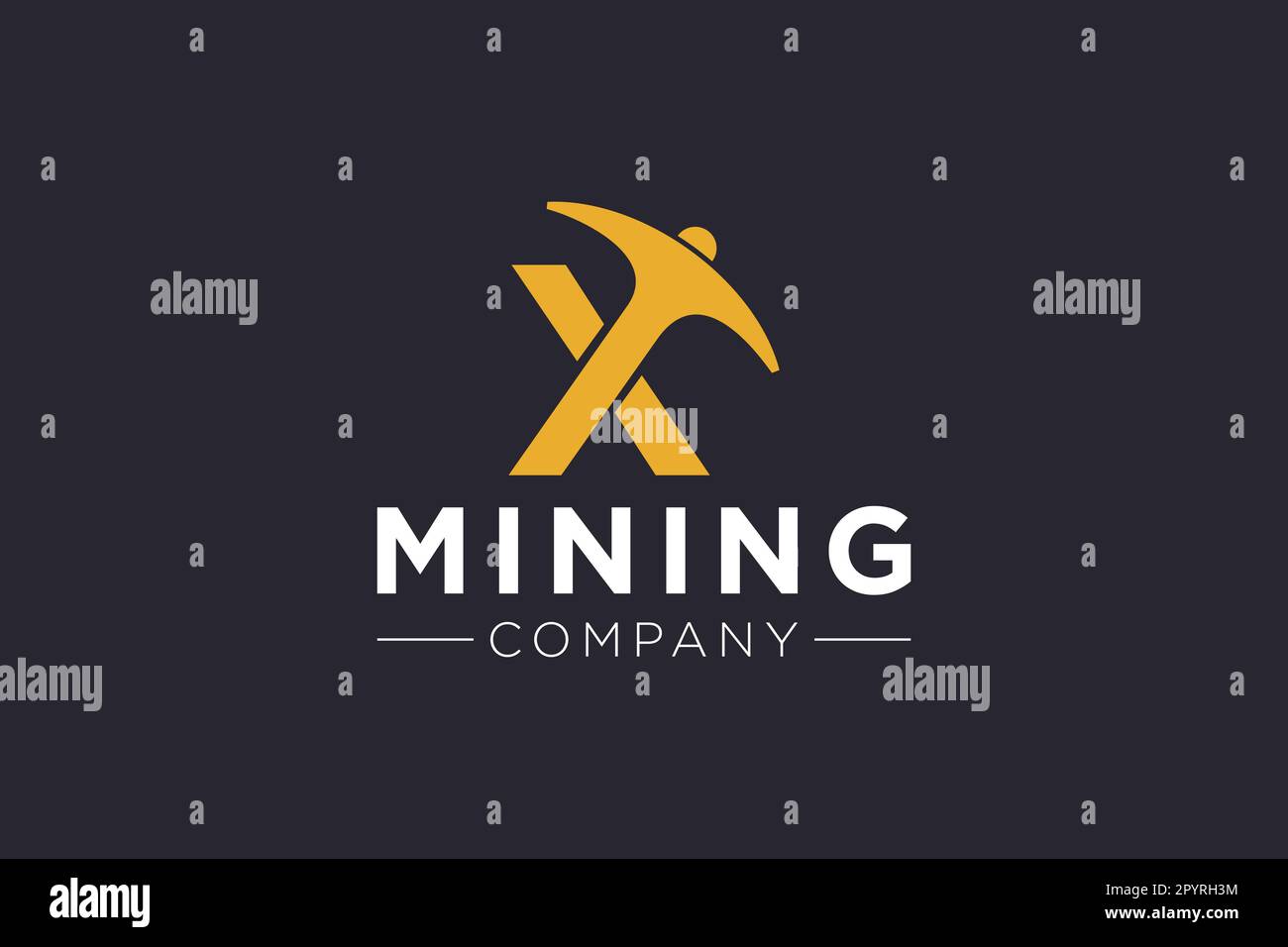 Letter X Mining logo icon design template vector Stock Vector Image ...